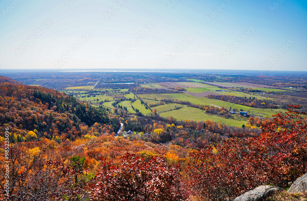 Panoramic picture postcard scenery from the highest point on the King ...
