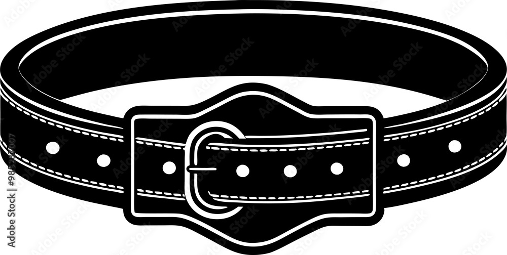 Belt silhouette vector art .This is an editable and printable vector ...