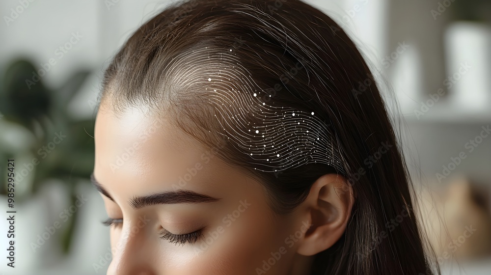 Infographic explaining the science behind hair regrowth, with before ...