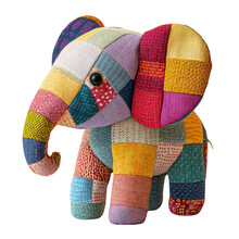 Cute Patchwork Elephant Free Stock Photo - Public Domain Pictures