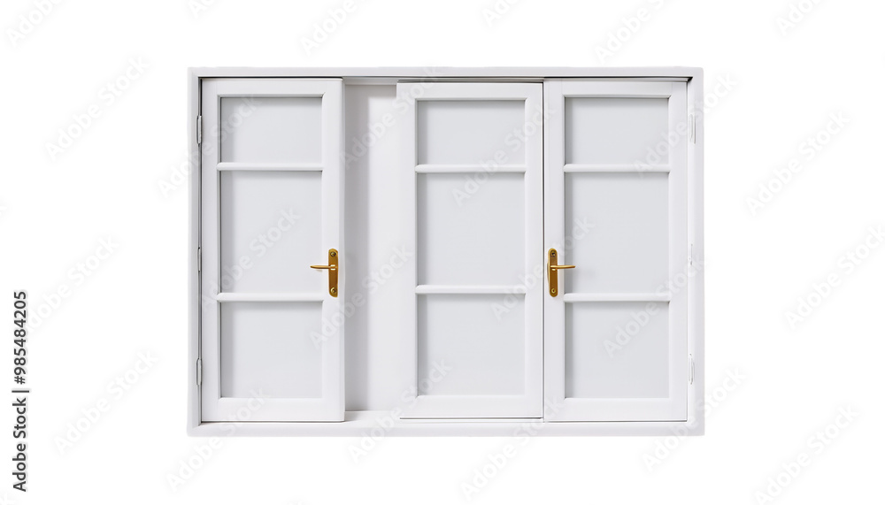 window white background plastic olated white double door plastic frame ...