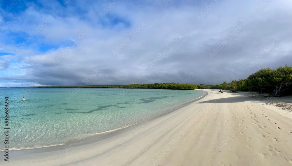 Tortuga beach one of the most beautiful in the world, Santa Cruz Island ...