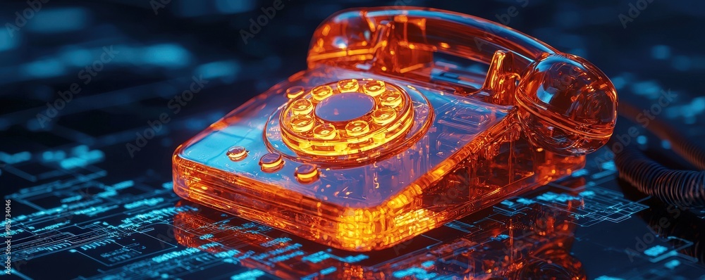 Telecommunication technology in telephony, highlighting the evolution ...