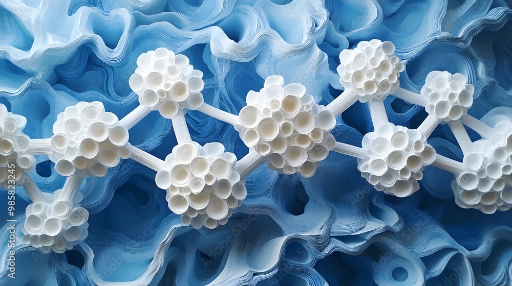 Whimsical Paper Cut Lattice of a Salt Molecule NaCl with Layered Ions ...