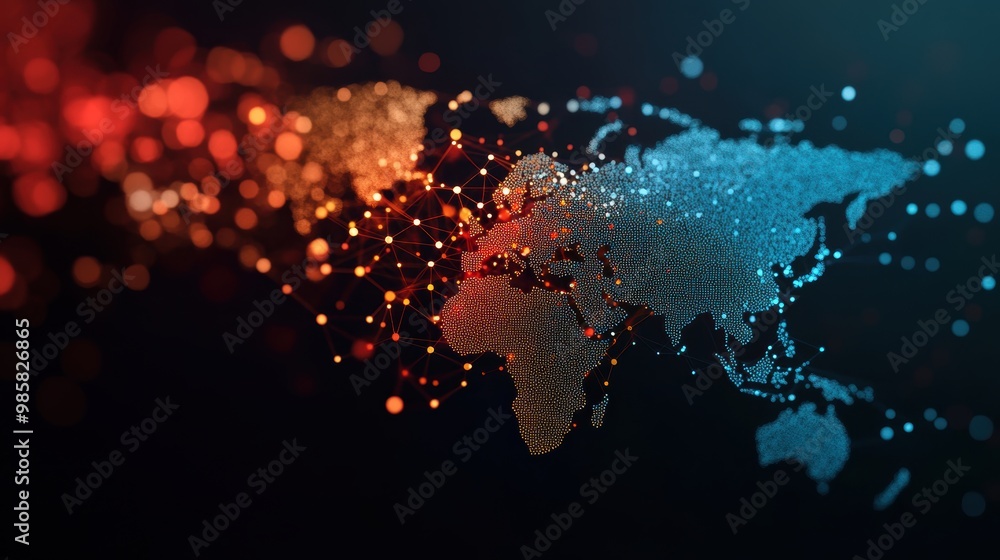 A map with nodes representing locations and edges illustrating ...