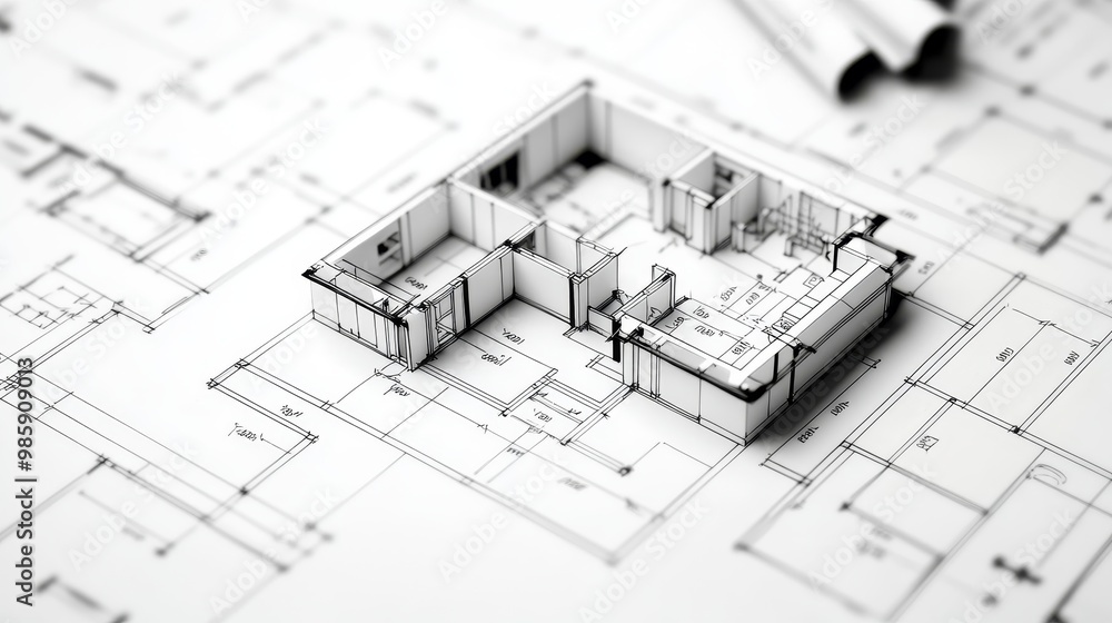 Floor Plan Design for Modern Home Construction - Architectural ...