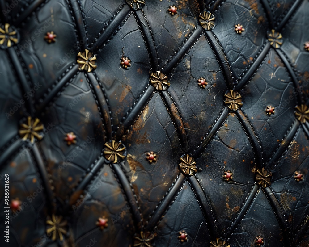 Embossed leather texture intricate patterns and a luxurious tactile ...