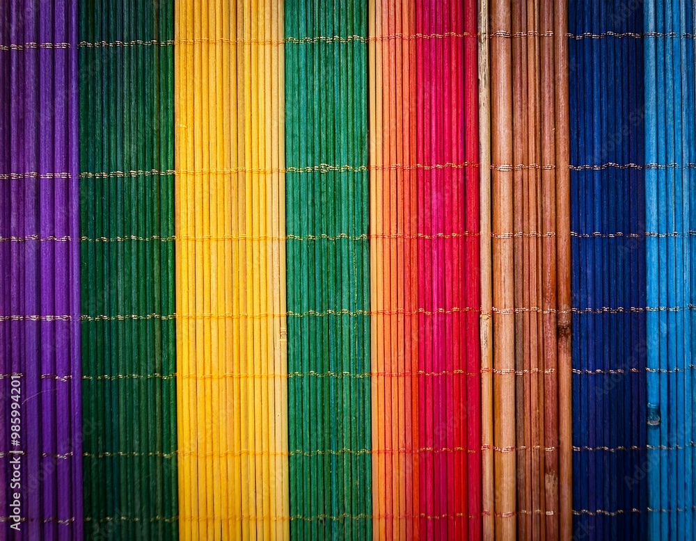 Colored bamboo background Stock Photo | Adobe Stock