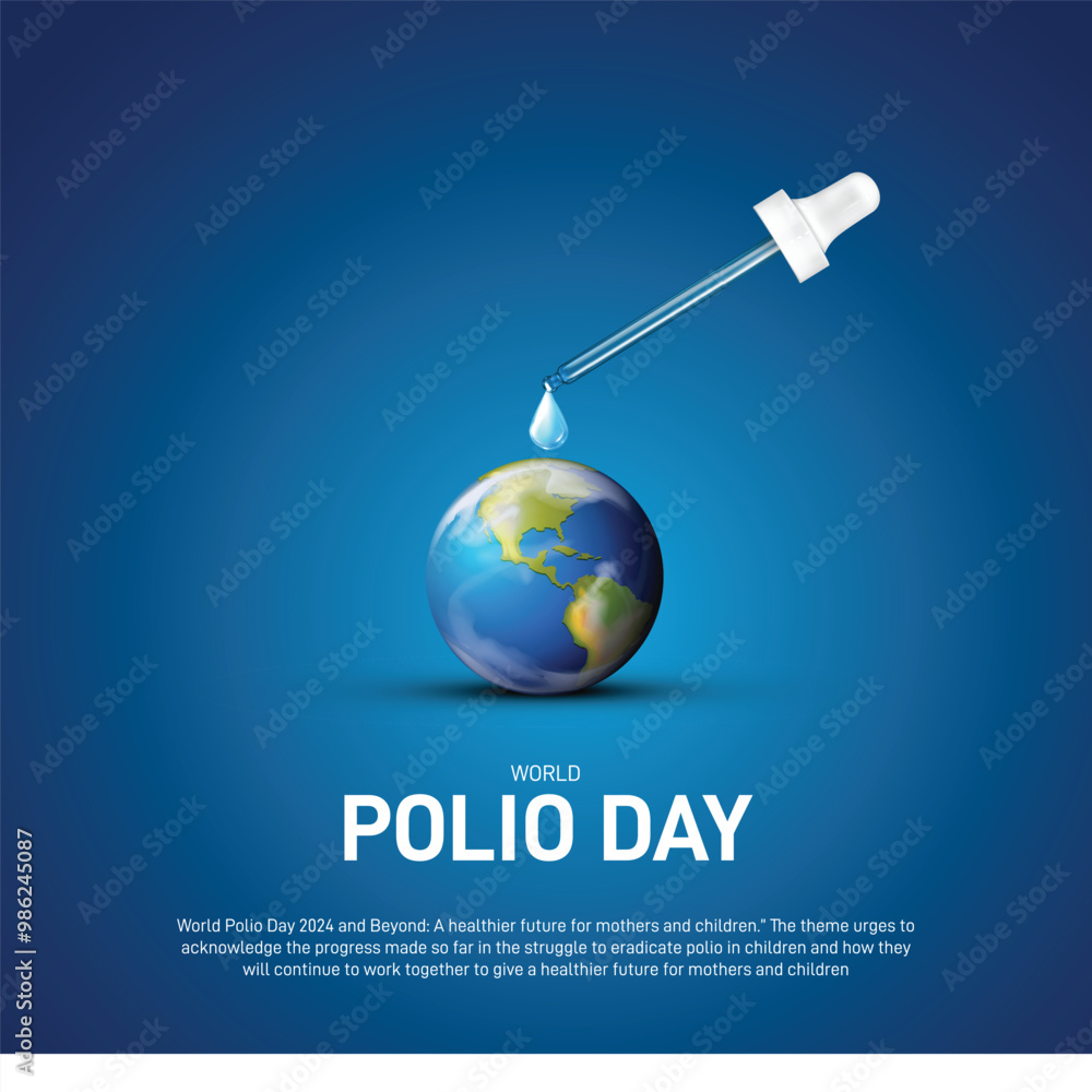 world polio day. world polio day creative poster, banner, social media ...