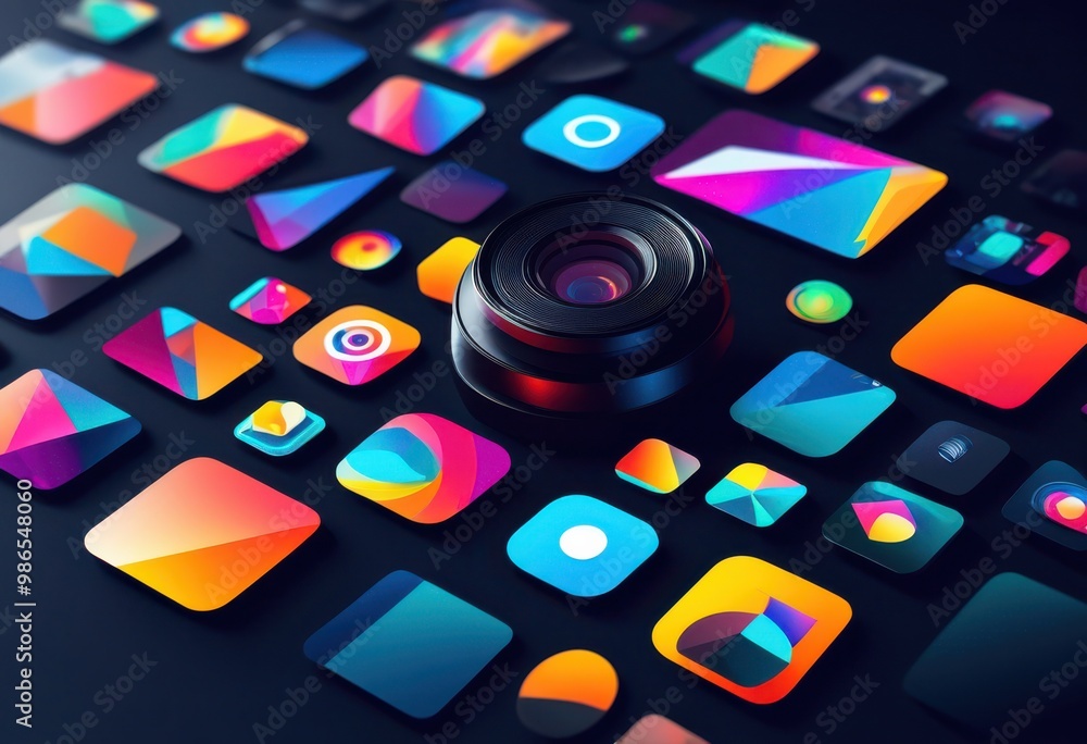 innovative designs airplane mode icons displayed various digital ...