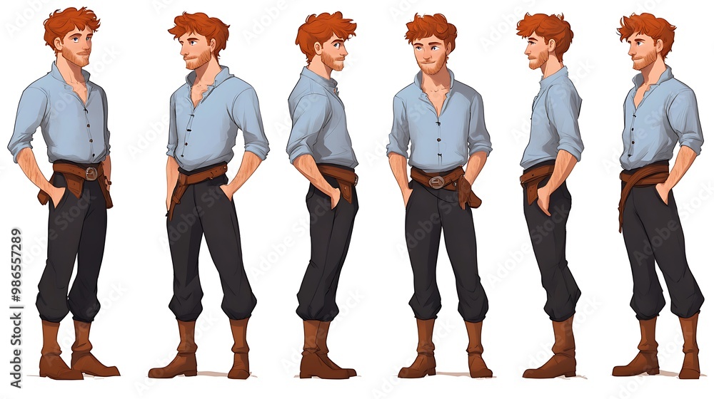 Cartoon character animation sprites for game or app development Stock ...