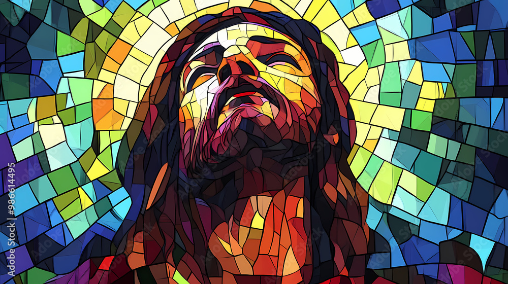 Jesus christ stained glass designs. Stained Glass. Illustration Stock ...