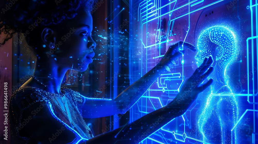 Augmented art installation where visitors use gadget to trigger virtual ...