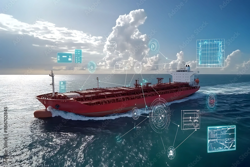 Ai maritime logistics within shipping and freight where artificial intelligence optimizes vessel ...