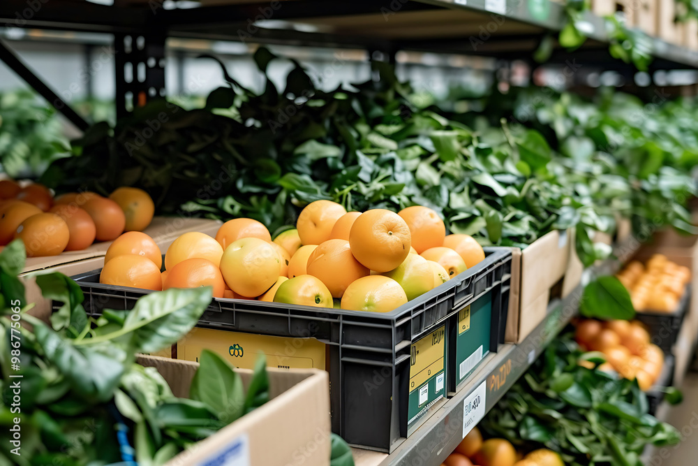 Intelligent inventory management food powered by AI visualized in an ...