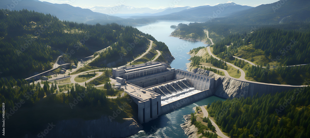 Renewable energy managed AI in hydroelectric power management where ...