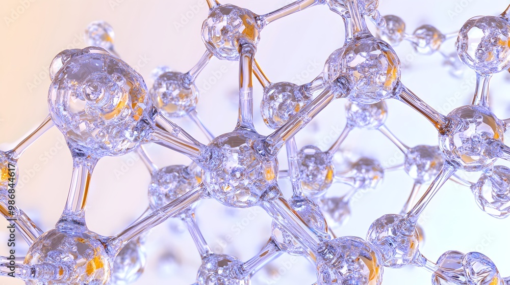 3D model of the van der Waals structure of tirzepatide, featuring detailed atomic interactions ...