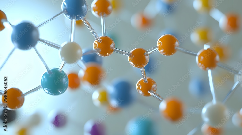3D model of the van der Waals structure of tirzepatide, featuring detailed atomic interactions ...