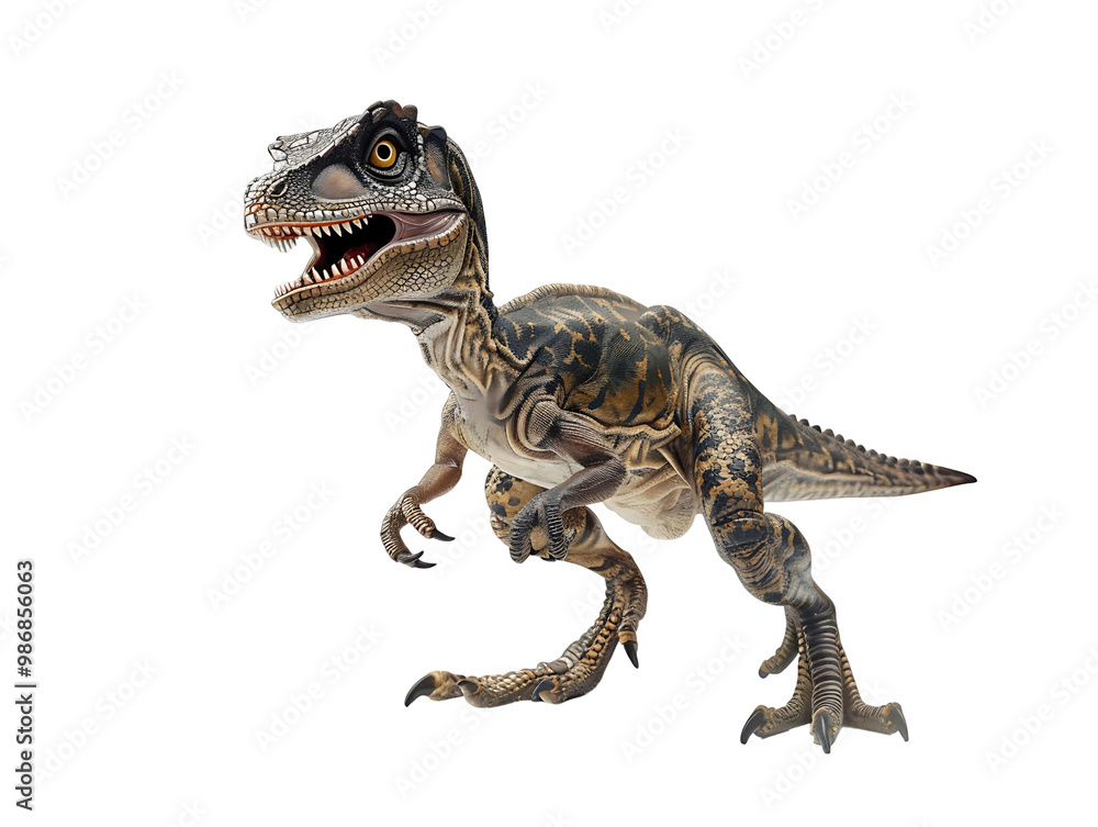Velociraptor Dinosaur Isolated on Transparent Background Ready for Use ...