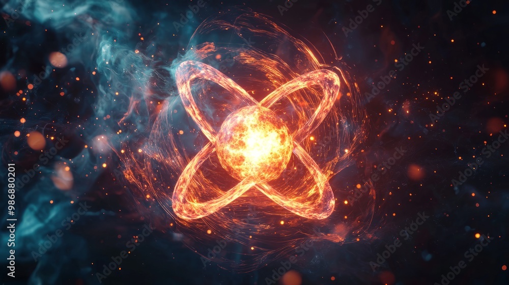 Exploring Atomic Fission: Detailed 3D Visualization of Nuclear Reaction ...