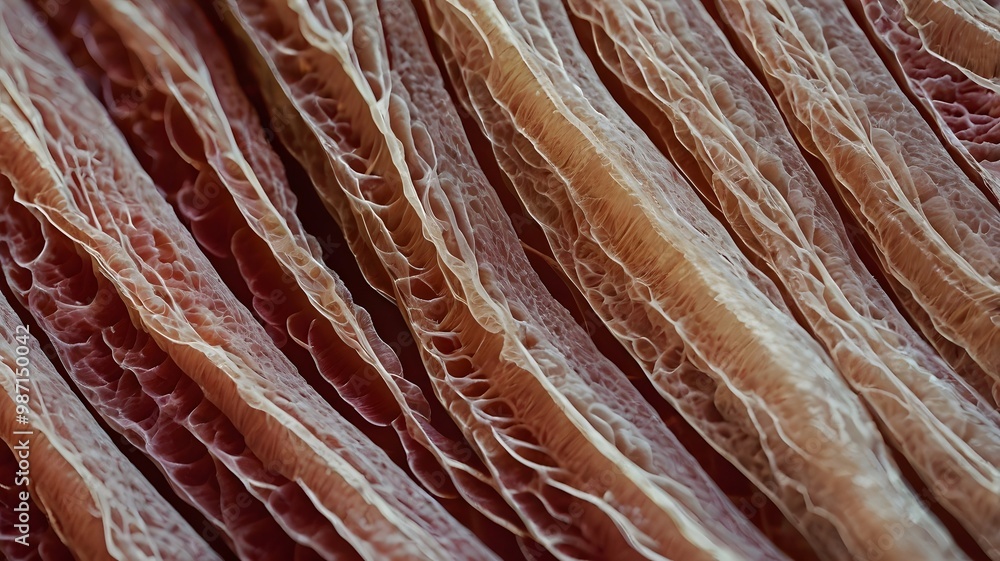 Microscopic Cross-section of Muscle Tissue Stock Illustration | Adobe Stock