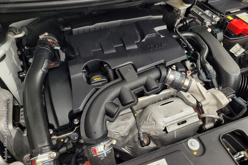 Foto de Stock Penang, Malaysia - 21 Sep 2024: A top-view shot of the ...