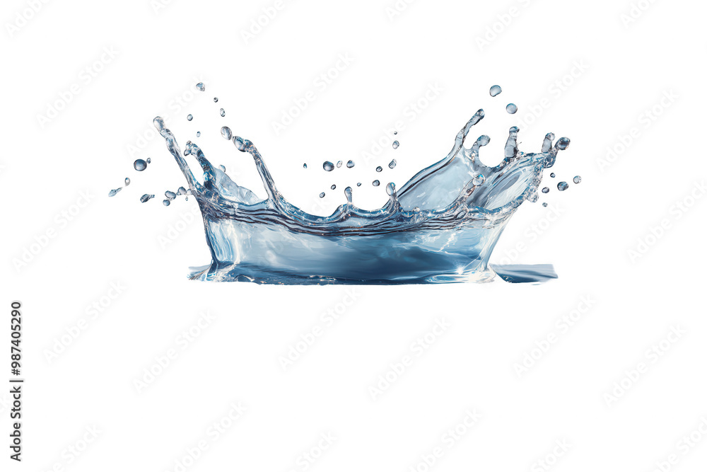 High-Resolution Water Splash PNG with Isolated Transparent Background ...