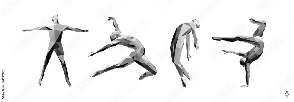 Jumping Man. Gymnastic exercises for the health and fitness community ...