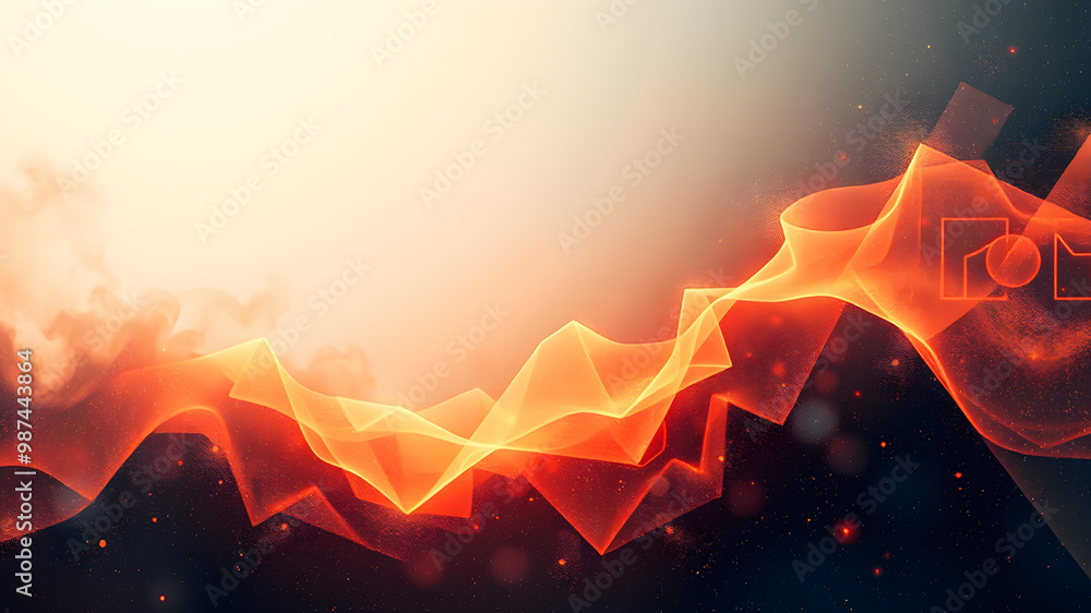 Abstract Concept Art Merging Geometric Shapes with Business and ...