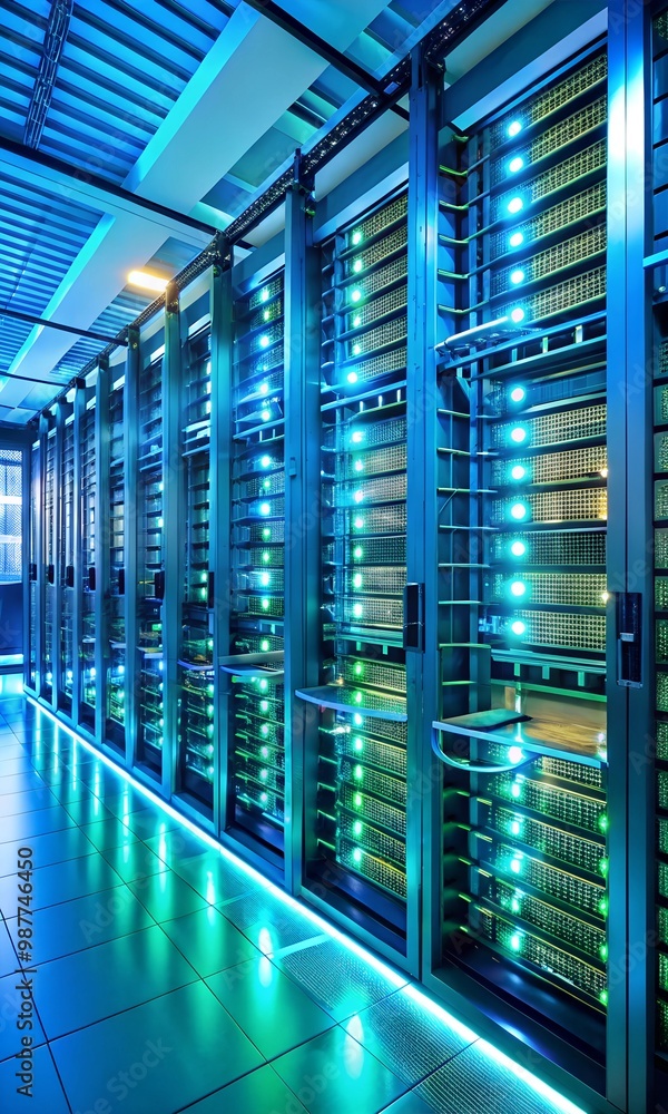 Data Center Server Room It Infrastructure Cloud Computing Data Storage Network