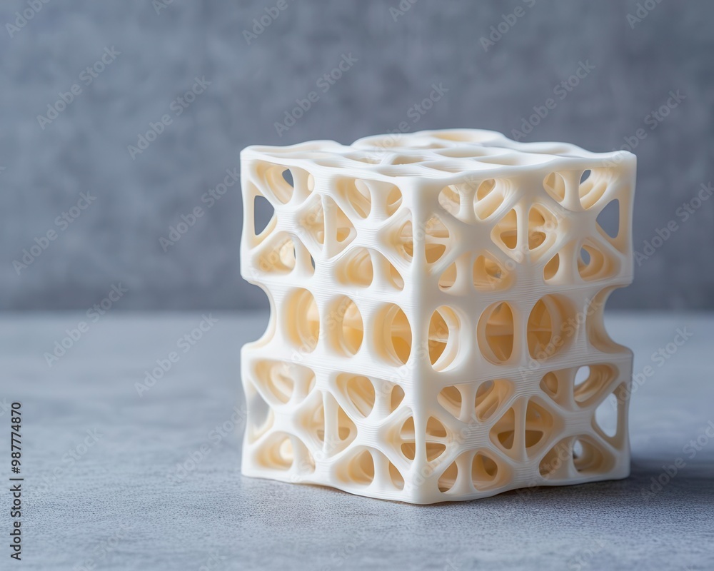 3D-printed construction material prototype, innovative engineering ...