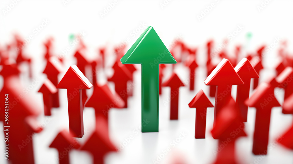 Business Chart, Bar Graph, With A Gradual Increase From Left To Right ...