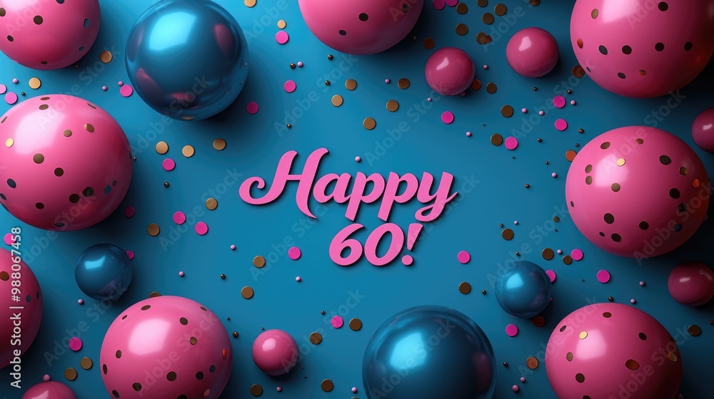 Diamond jubilee: text happy 60 years, celebrating six decades of ...