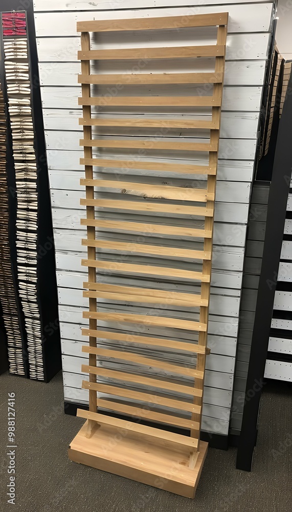 Stock-Foto „display slat board peg hangers display pinned market ...