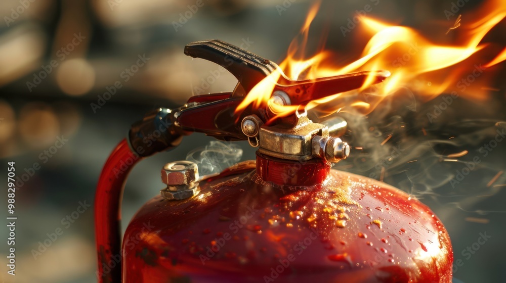 Fire Extinguisher: This portable firefighting device contains agents ...