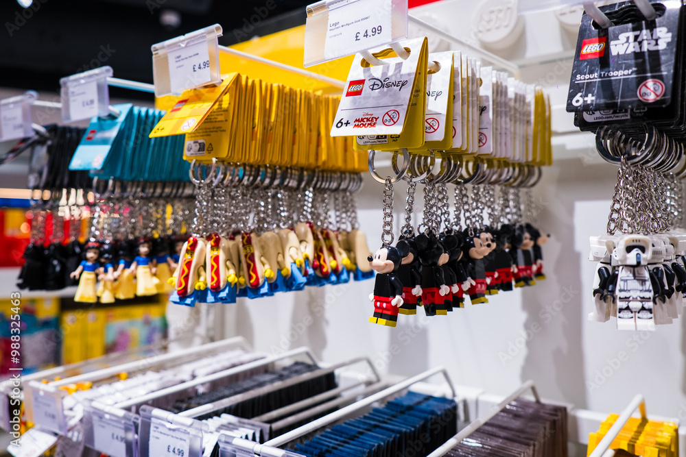 Fotografie London, UK - July 26, 2024: Lego Disney and Star Wars ...