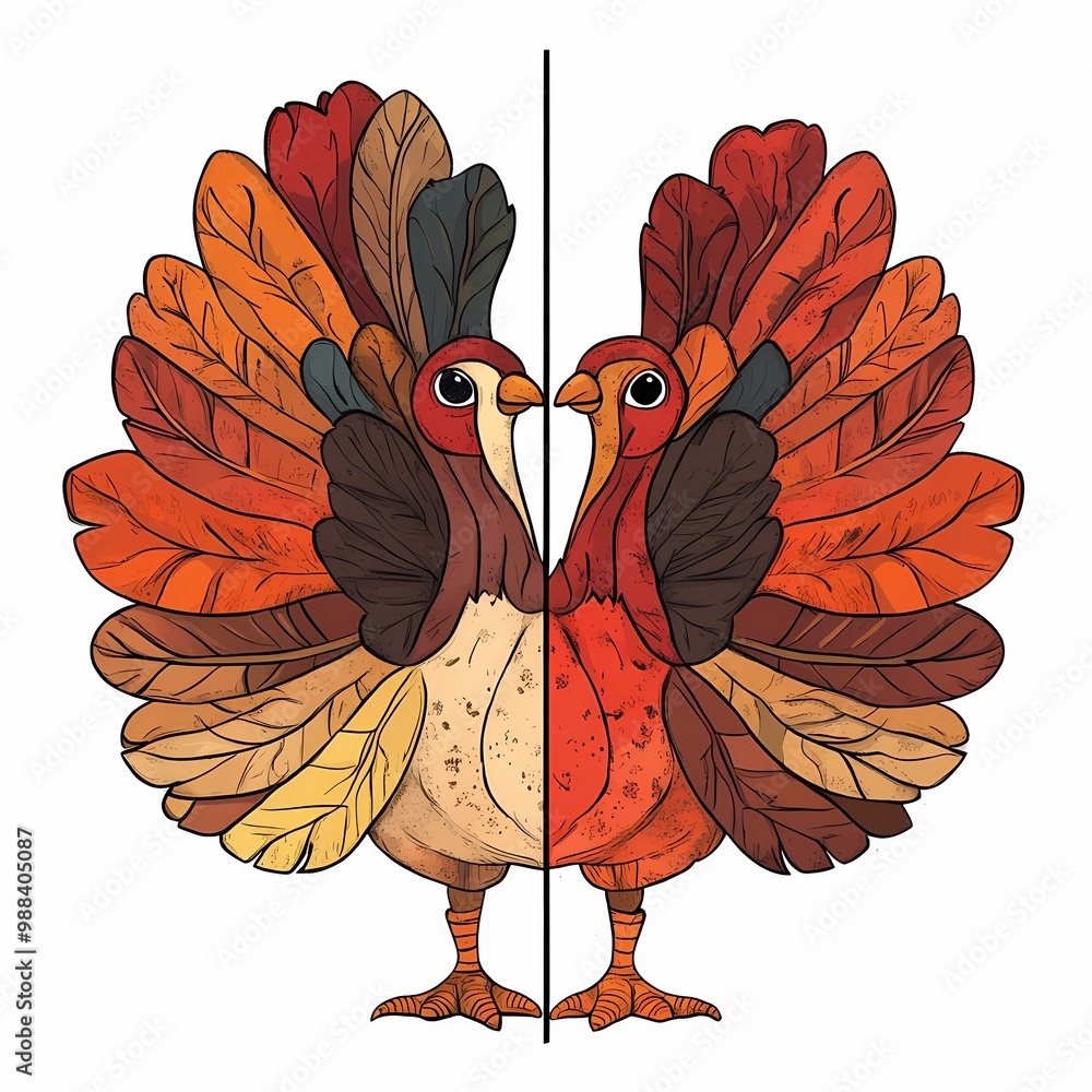 Fun Thanksgiving Symmetry Worksheet for Early Learners - Complete the ...