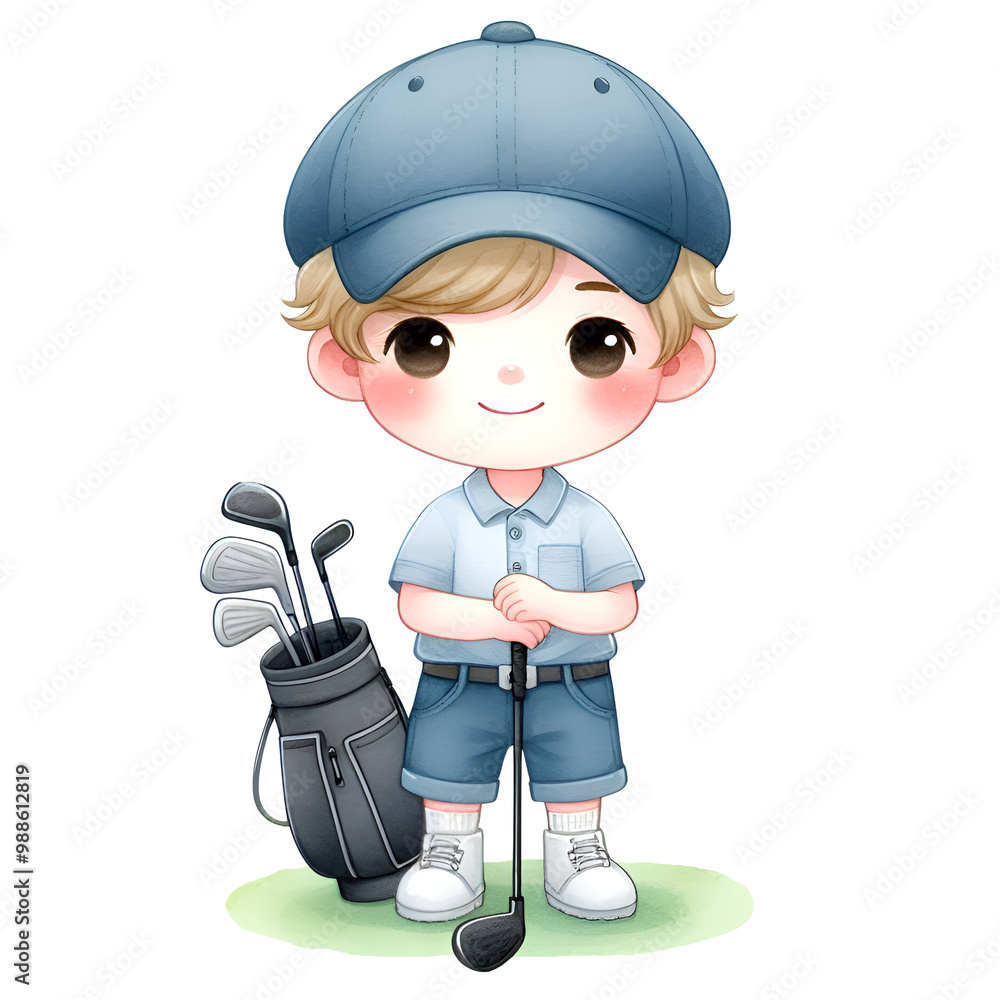 Cute Boys Clipart, Chibi Boy, Children Clipart, Sports Clipart ...