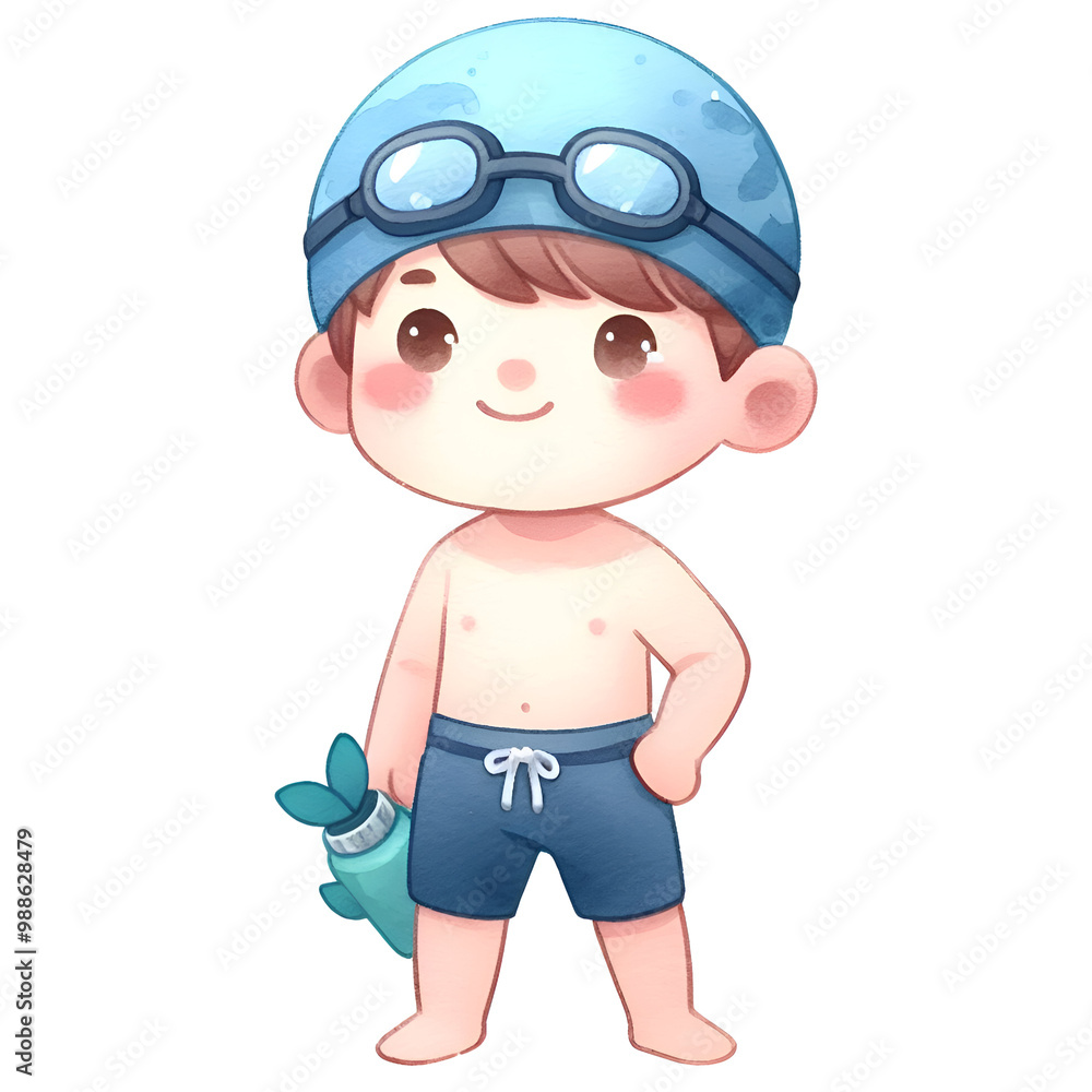 Cute Boys Clipart, Chibi Boy, Children Clipart, Sports Clipart ...