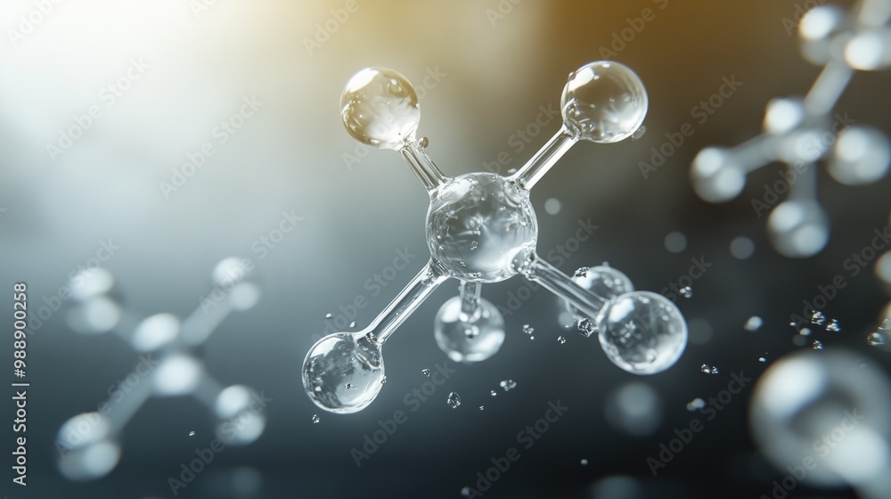 3D flat model of magnesium chloride s molecular structure showcasing ...