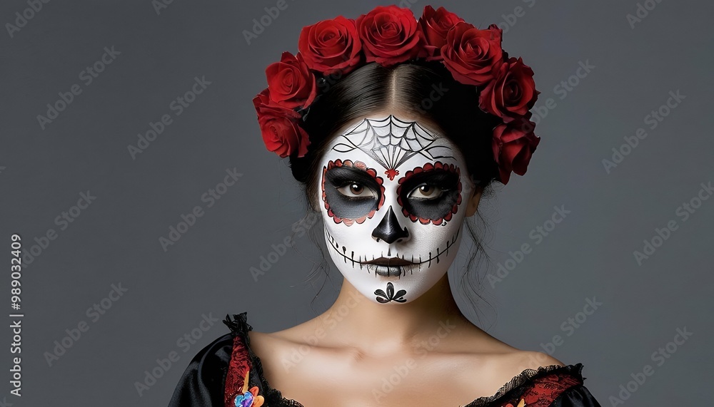 person day dead existent girl non halloween dead tattoo costume evil ...