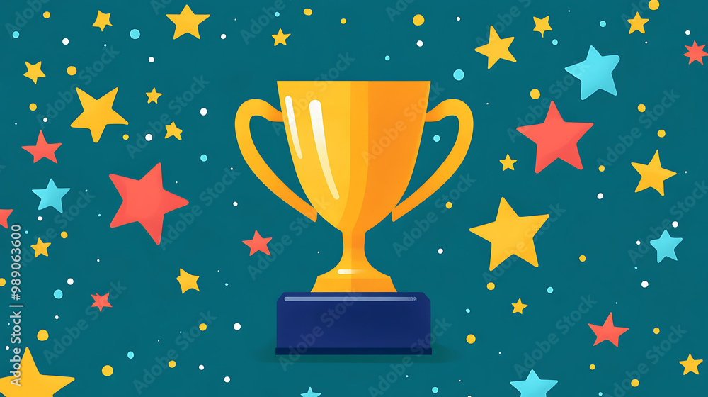 Vector illustration of an Employee Recognition card for Top Performer ...