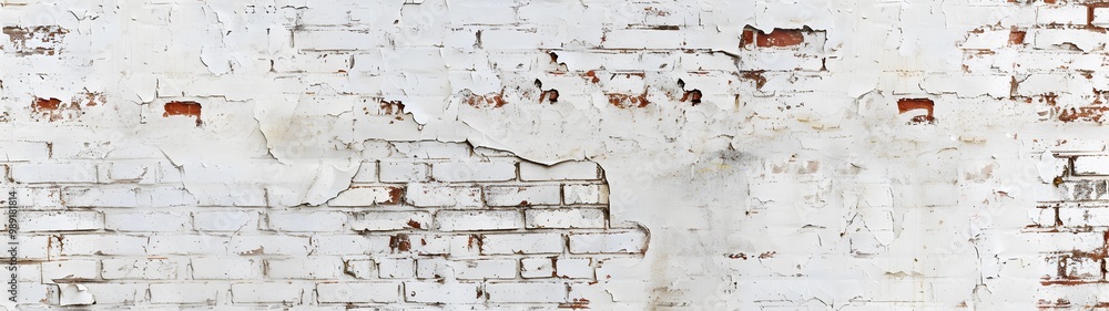 Distressed White Brick Wall Texture Background Stock Photo | Adobe Stock