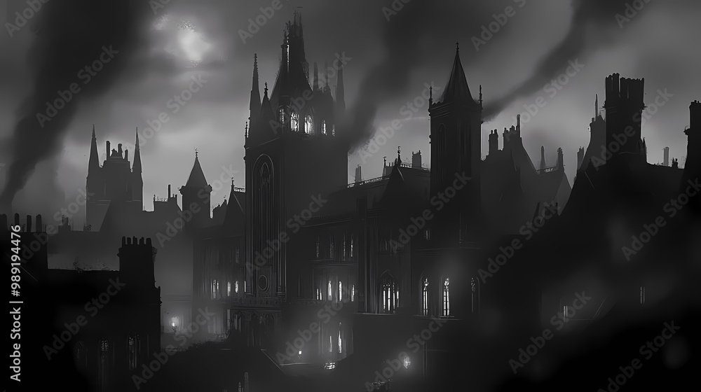 Dark academia architecture blends gothic revival elements with historic ...