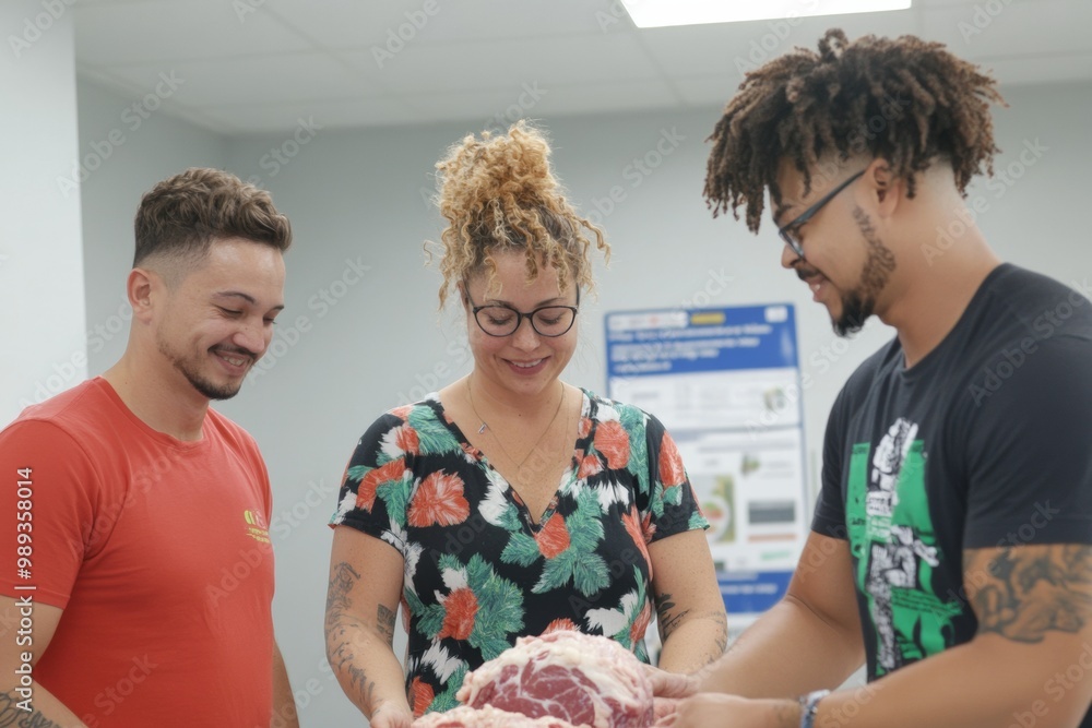 Diverse Group Taste Testing Lab-Grown Meat in an Inclusive Community ...
