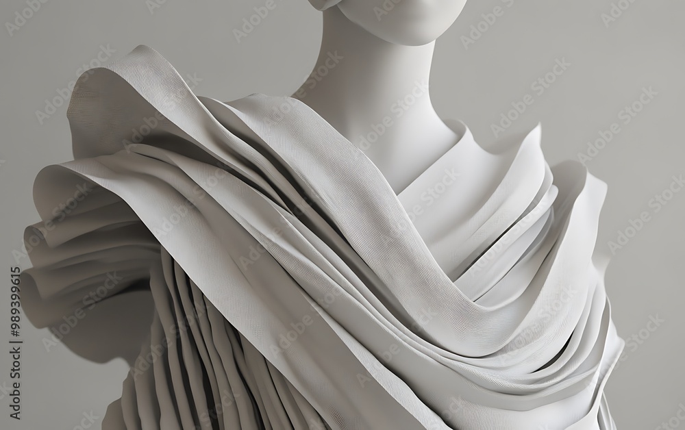 Elegance in Motion: 3D Model Displaying High-Fashion Garments with ...
