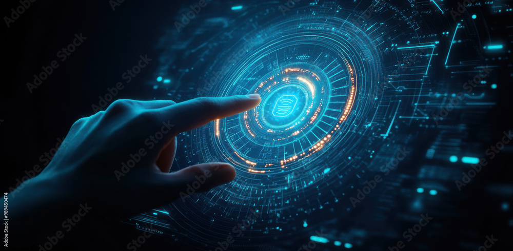 Technology digital AI innovation future concept network internet cyberspace smart system virtual ...