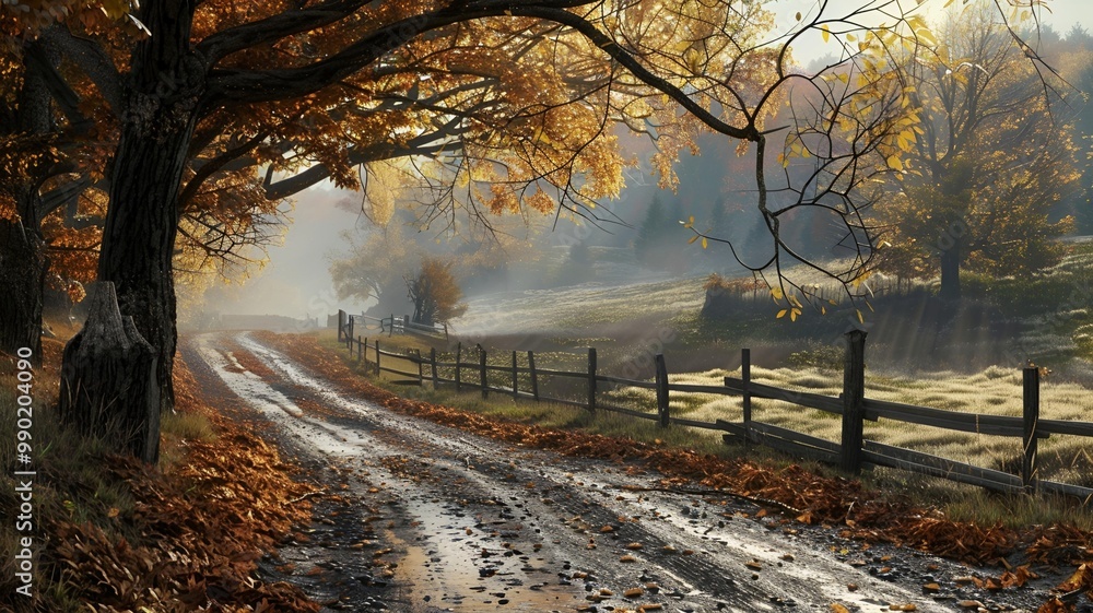 breathtaking country road wallpaper with autumn background 16 9 ...