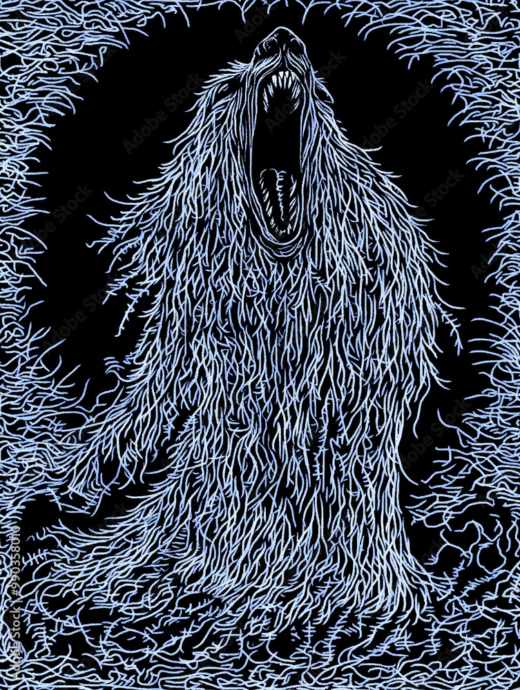 Hyena Soul Reaver of the Abyss - Dark Gothic and Sinister Occult Hoodie ...