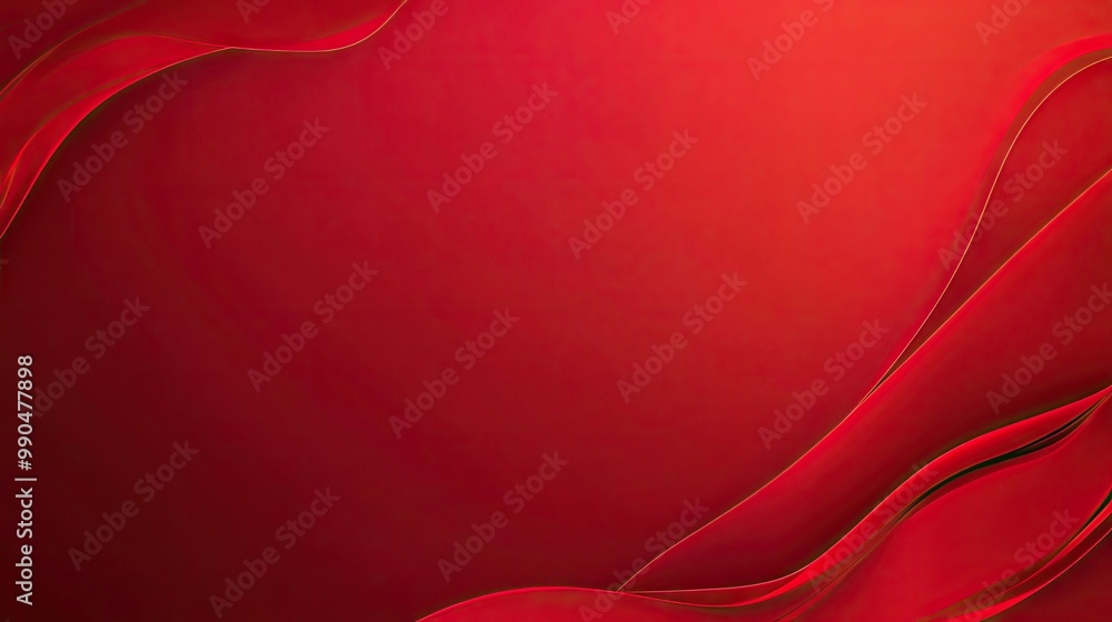 Striking red background with soft gradients and subtle highlights ...